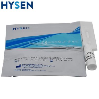 Cina Test automatico in un solo passaggio certificato CE Anticorpo HCV Hotgen Rapid Test Strip Cassetta 2 anni di durata in vendita