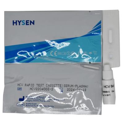 Cina Test automatico in un solo passaggio certificato CE Anticorpo HCV Hotgen Rapid Test Strip Cassetta 2 anni di durata in vendita
