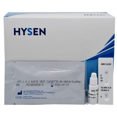 China WB/S/P Teste em casa de amostras HIV 1 2 Kit de teste rápido para detecção e diagnóstico precoces à venda