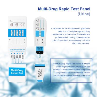 Cina Fonte di alimentazione manuale 10 pannelli di test antidroga Carta di test rapido per test di schermo multi-farmaco in vendita