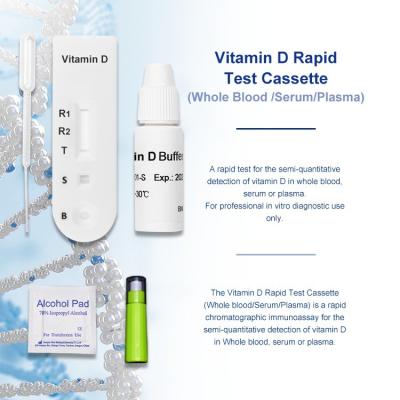 Cina VD Vitamina D Rapid Test Kit Format Cassetta Servizio post-vendita Supporto tecnico online in vendita