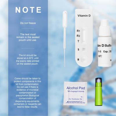 Cina VD Vitamina D Rapid Test Kit Format Cassetta Servizio post-vendita Supporto tecnico online in vendita