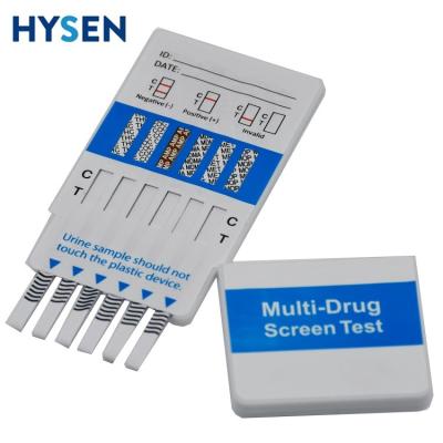 China Multi Drug Test One Step Urine Drug Medical Diagnostic Kit for Plastic Specimen Analysis for sale