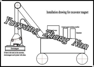 China 600mm-dia excavator using electromagnet for sale