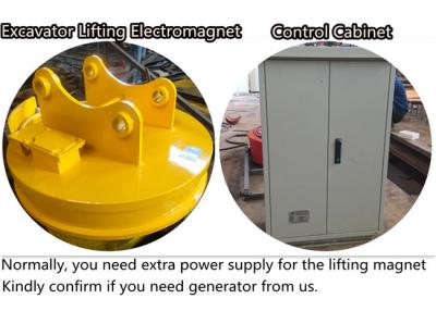 China 1500mm Diameter Circular Magnetic Lifter for Excavator Installation for sale