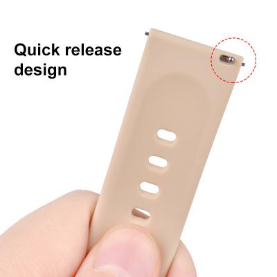 Cina Cinturino di orologio su ordinazione della gomma di silicone del rilascio rapido con 5 colori in vendita