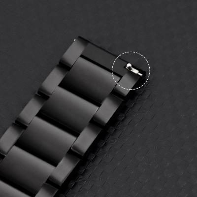 Cina Oro inossidabile 22mm di lusso Rose Gold Black Silver del cinturino di orologio in vendita