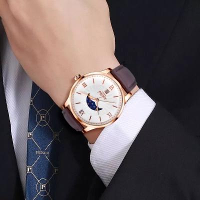 Cina Orologi da polso meccanici automatici in pelle personalizzati per uomini d'affari in vendita