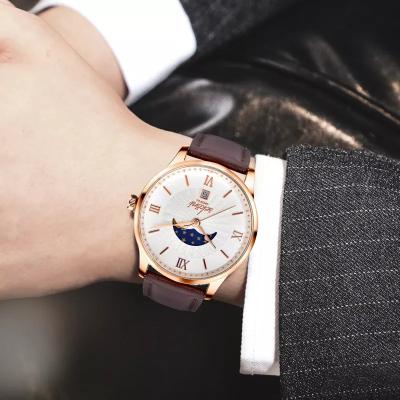 Cina Orologi da polso meccanici automatici in pelle personalizzati per uomini d'affari in vendita