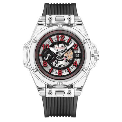 Cina Amanti del silicone trasparente impermeabile dell'orologio di cristallo di quarzo giapponese di modo in vendita