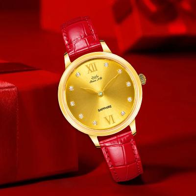 Cina Orologio multifunzionale classico del quarzo della cassa 3ATM della lega della cinghia di cuoio per le signore in vendita