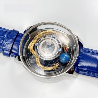 Cina Quarzo impermeabile Astronomia Celestial SeriesTourbillon Men dell'orologio 30m impermeabili in vendita