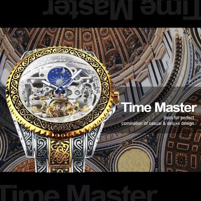 Cina Orologio automatico della lega per gli uomini 30m di scheletro meccanici impermeabili in vendita