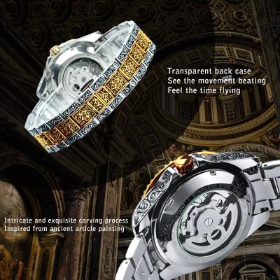 Cina Orologio automatico della lega per gli uomini 30m di scheletro meccanici impermeabili in vendita