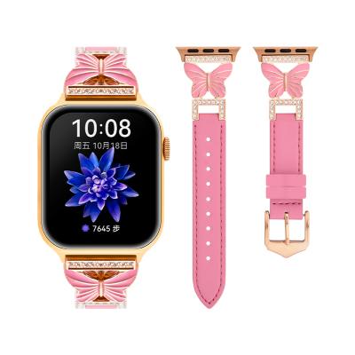China Elegant And Luxurious Butterfly Watch Strap For Women for sale