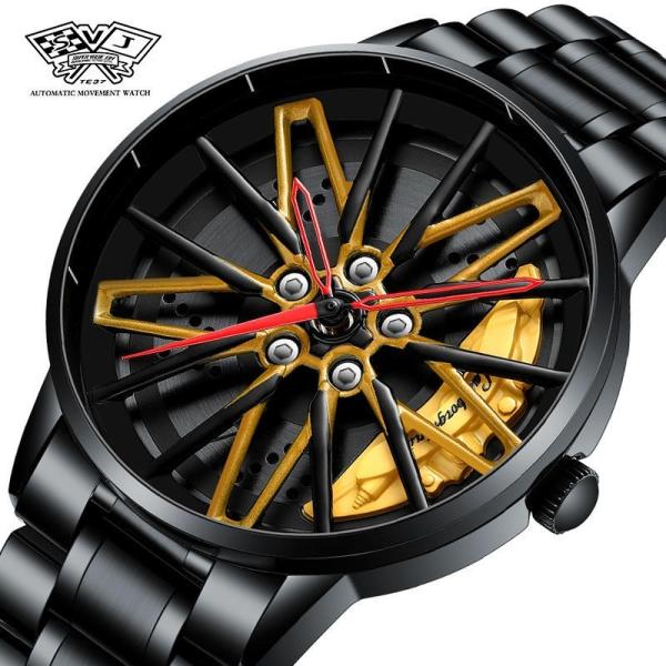 Quality Men's Quartz Watch–Skeletonized 3D Hydraulic Movement for sale