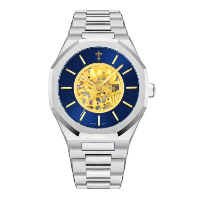 China Skeleton Mechanical Watch | 304L Stainless Steel Integrated Bracelet for sale
