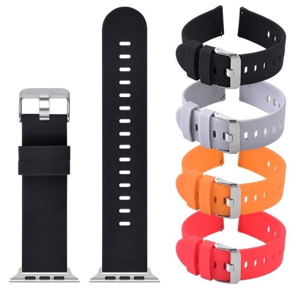 Quality SHX-098 Buckle Elastic Silicone Watch Strap · Suitable For Huawei And Apple Watches | OEM/ODM for sale