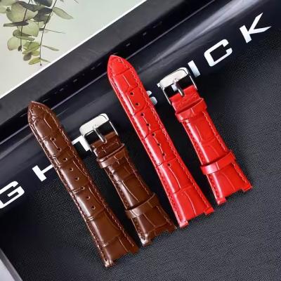 China Bamboo-textured Genuine Leather Strap for sale