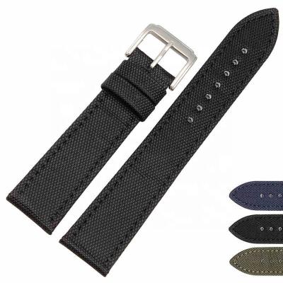 China Black Waterproof Canvas Strap · 16~24mm for sale