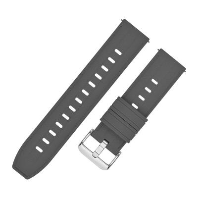 China Waterproof Matte Silicone Strap With Stainless Steel Buckle | Customizable Logo - OEM/ODM for sale