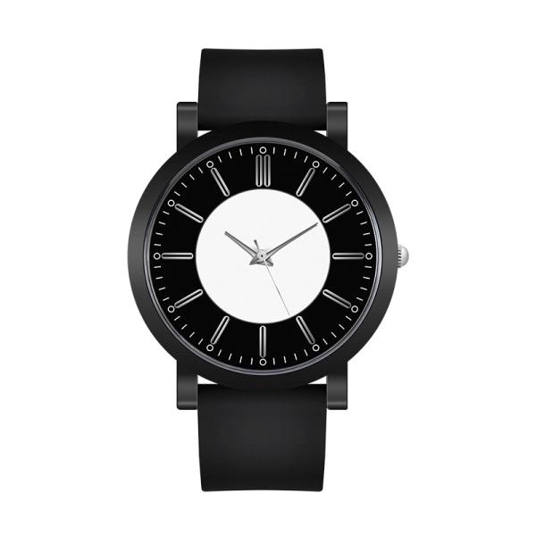 Quality Simple Black Waterproof Men's Quartz Watch for sale