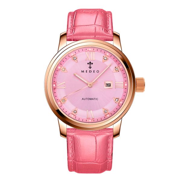 Quality Women's Waterproof Automatic Mechanical Watch – Multiple Strap Colors Available | Custom Logo Supported for sale
