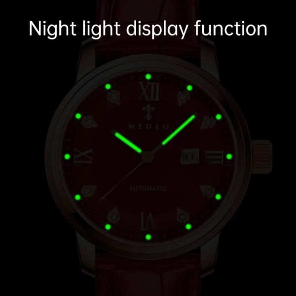 Quality Women's Waterproof Automatic Mechanical Watch – Multiple Strap Colors Available for sale
