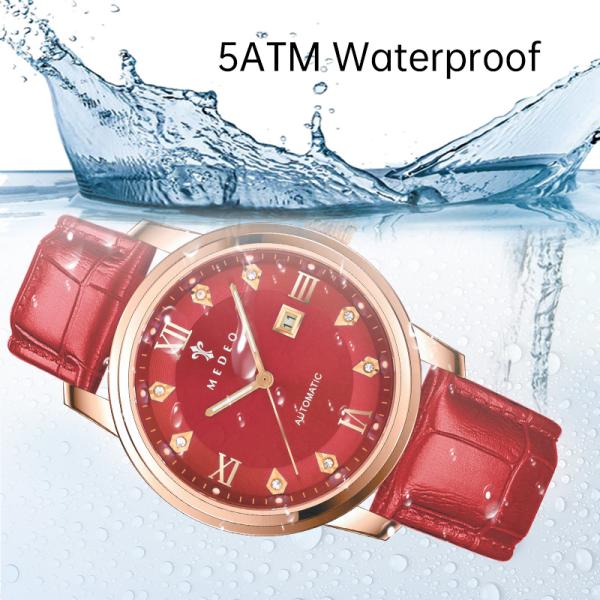 Quality Women's Waterproof Automatic Mechanical Watch – Multiple Strap Colors Available for sale