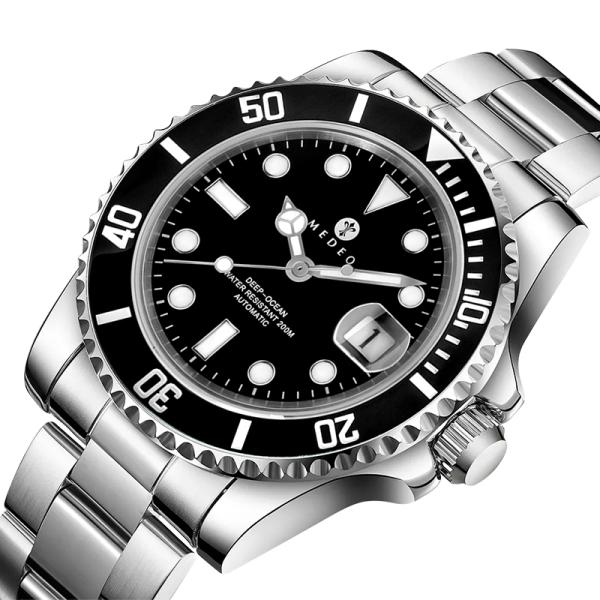 Quality Waterproof Men's Mechanical Watch – with Luminous Hands for sale