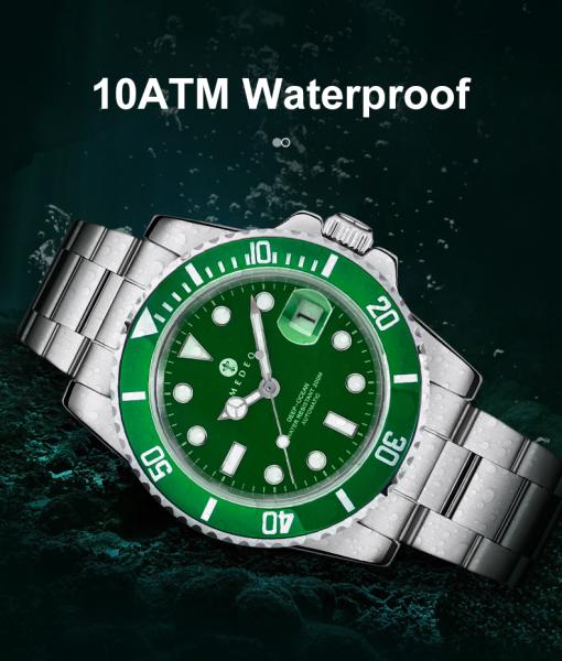 Quality Waterproof Men's Mechanical Watch – with Luminous Hands for sale