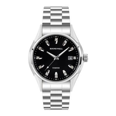 China Sled Streamlined Black Dial Mechanical Watch for sale