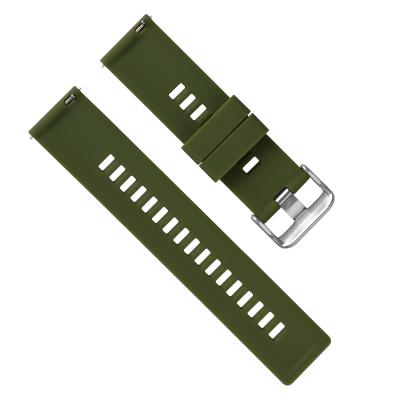 China Luxussilikonkautschuk-Uhrenarmband des ersatz-22mm versieht ROHS-Zertifikat mit einem Band zu verkaufen