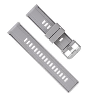 China Luxussilikonkautschuk-Uhrenarmband des ersatz-22mm versieht ROHS-Zertifikat mit einem Band zu verkaufen