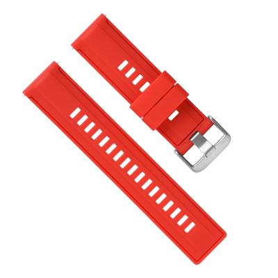 China Luxussilikonkautschuk-Uhrenarmband des ersatz-22mm versieht ROHS-Zertifikat mit einem Band zu verkaufen