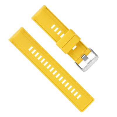 China Luxussilikonkautschuk-Uhrenarmband des ersatz-22mm versieht ROHS-Zertifikat mit einem Band zu verkaufen