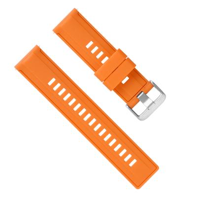 China Luxussilikonkautschuk-Uhrenarmband des ersatz-22mm versieht ROHS-Zertifikat mit einem Band zu verkaufen