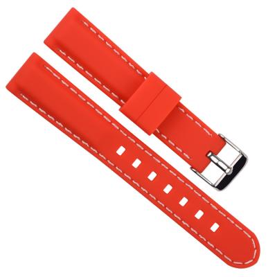 Cina rilascio rapido di gomma del cinturino del silicone dei cinturini degli uomini classici del punto di 30mm 22mm in vendita