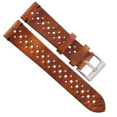 Cina 22mm Veg Tan Leather Watch Strap Bands per l'orologio sportivo in vendita
