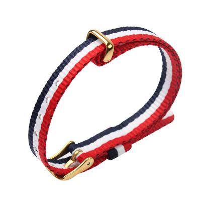 Cina cinturini di nylon stretti della cinghia di 20mm con hardware delicato PVD in vendita