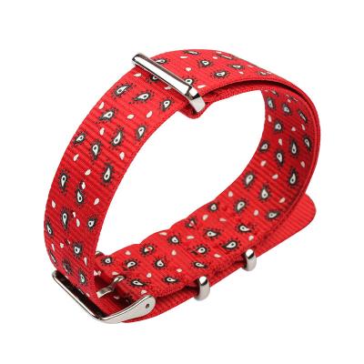 Cina Modello di nylon della stampa dei cinturini di orologio del rilascio rapido di stile di NATO in vendita