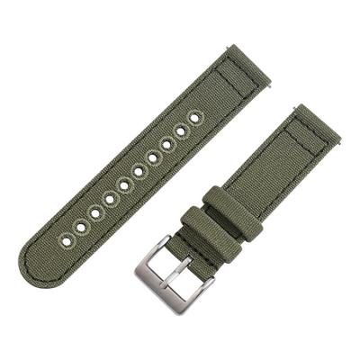 Cina Verde regolabile dell'esercito del cinturino della cinghia della tela di ROHS 22mm con il rilascio rapido in vendita
