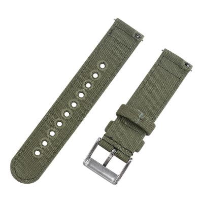 Cina Verde regolabile dell'esercito del cinturino della cinghia della tela di ROHS 22mm con il rilascio rapido in vendita