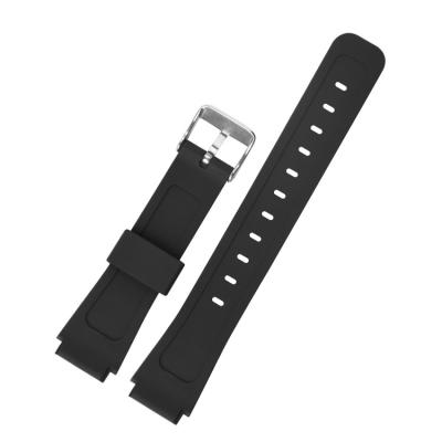 Cina il cinturino di 16mm TPU, il cinturino di orologio di gomma nero spesso degli uomini ROHS è passato in vendita