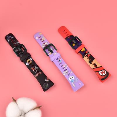 China Zweetbewijs 21mm de Band van het Siliconehorloge met Plastic Greep Te koop