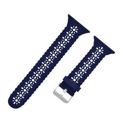 China Faixa de relógio cinzelada 38mm da borracha de silicone 42mm para o relógio 7 de Apple 6 5 4 3 2 1 à venda