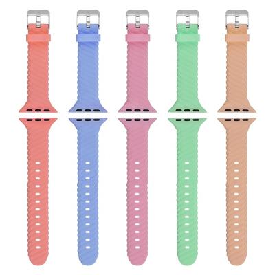 China 38 40 42 44mm de Riemband van het Silicone Rubberhorloge voor Apple-Horloge 7 6 5 4 3 2 1 Te koop