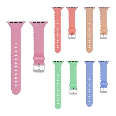China 38 40 42 44mm de Riemband van het Silicone Rubberhorloge voor Apple-Horloge 7 6 5 4 3 2 1 Te koop