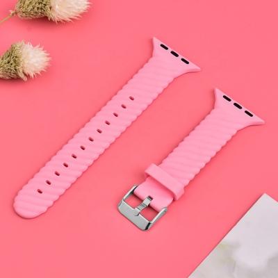 China 38 40 42 44mm de Riemband van het Silicone Rubberhorloge voor Apple-Horloge 7 6 5 4 3 2 1 Te koop