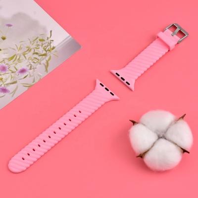 China 38 40 42 44mm de Riemband van het Silicone Rubberhorloge voor Apple-Horloge 7 6 5 4 3 2 1 Te koop